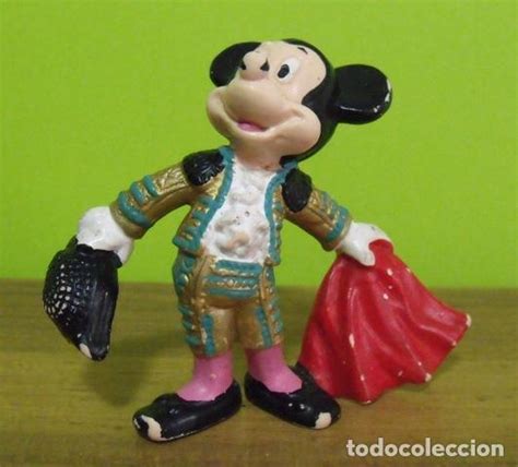 Figura Pvc Goma Dura Mickey Mouse Torero Bull Comprar Figuras De