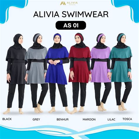 Alivia House Alivia Swimwear As01 Muslim Swimwear For Adult Women