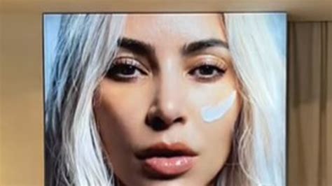 Kim Kardashian Shows Off Her Real Skin In Massive Photo Of Herself On