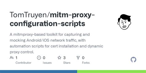 Github Tomtruyenmitm Proxy Configuration Scripts A Mitmproxy Based Toolkit For Capturing And