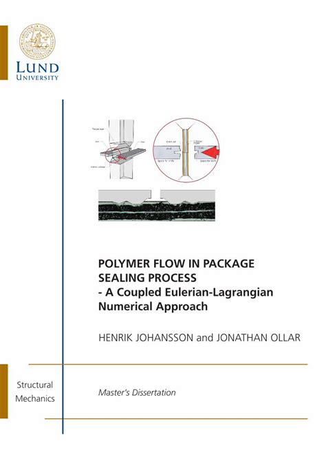 Pdf Polymer Flow In Package Sealing Process Flow In Package 6