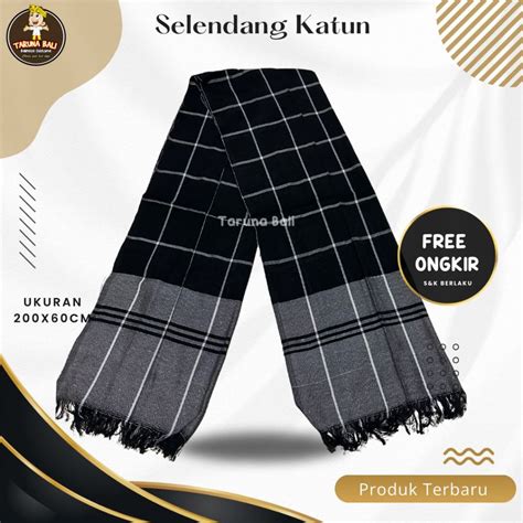 Jual Selendang Bali Senteng Ikat Pinggang Bali Hitam Kotak Shopee Indonesia