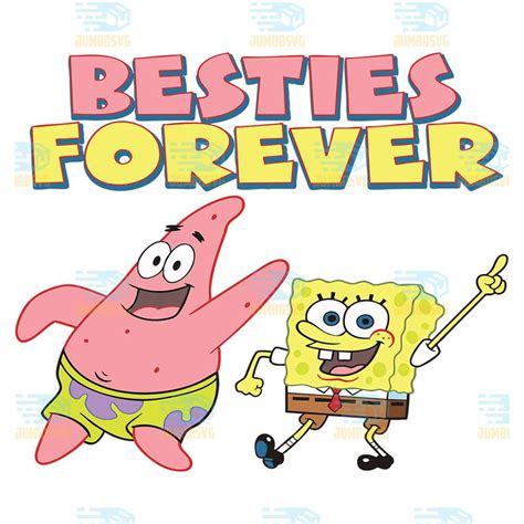 Spongebob And Patrick Star Best Friends Forever Svg Jumbosvg