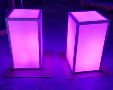 Acrylic Lighted Columns Acrylic Lighted Columns