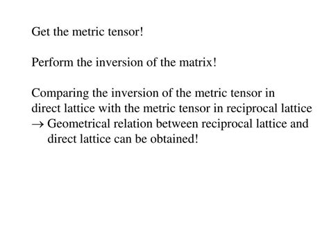 Ppt Reciprocal Lattice Powerpoint Presentation Free Download Id 3542357