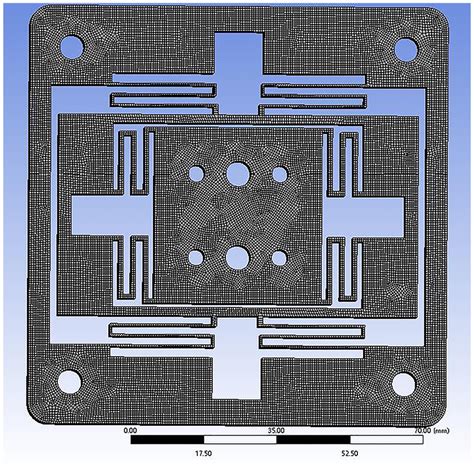 Displacement Table Model And Meshing Diagram Download Scientific Diagram