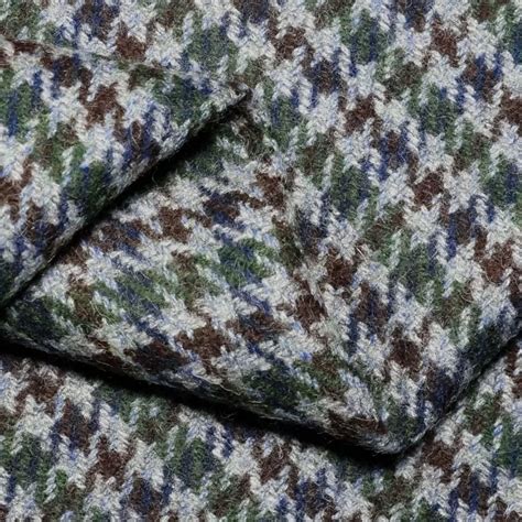 Ткань Костюмная шерсть жаккард "Гусиные лапки" МА1222/Cilantro купить в ...