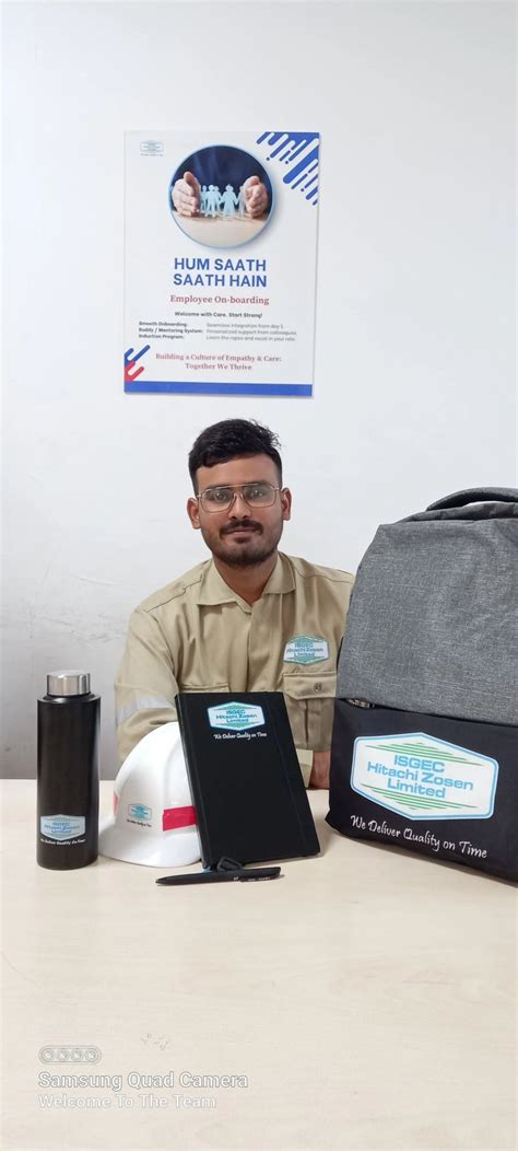 Yash Vala On Linkedin Gratitude Onboardingexperience Isgec Teamwork