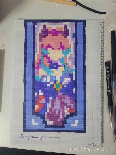 Pixel Kokomi Genshin Impact Hoyolab