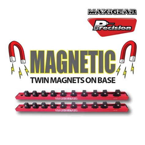 Maxigear Magnetic Socket Rails Precision Speciality Tooling
