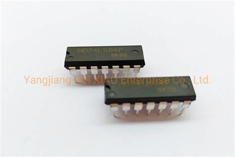 Ic Chip Hd74ls04p Hex Inverter With Open Collector Outputs Electronic