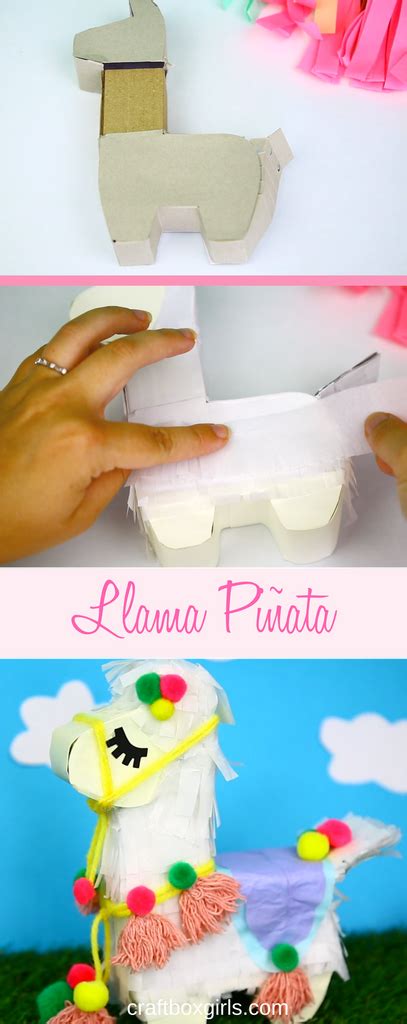 Diy Llama Pinata Craft Box Girls