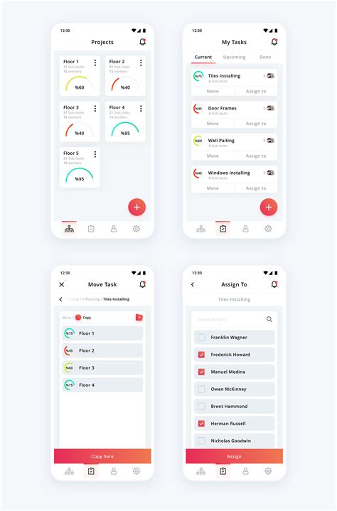 Task Management App UI UX Design Behance
