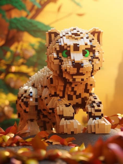 Premium Ai Image A Lego Lioness Is Shown With The Word Lion On It