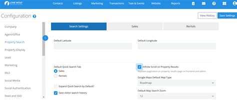 configure property search and display settings propertybase go