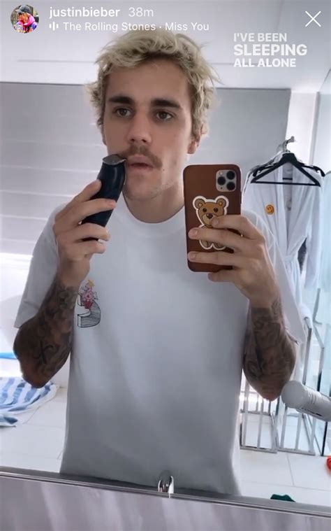 Justin Bieber Jokes Hailey Baldwin Was Going To Kick Him Out Of Bed If He Didn T Shave His Mustache