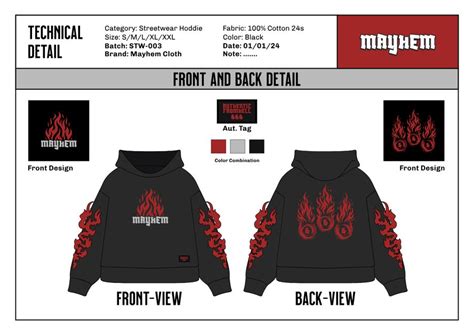 Streetwear Mockup Sheet Techpack Design Template — Customize It In Kittl