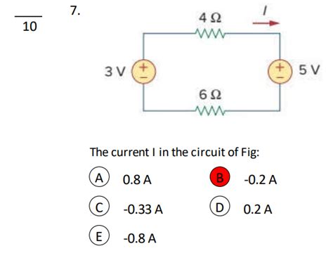 Solved The Current I In The Circuit Of Chegg