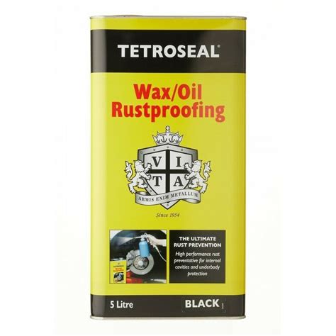 Wax Oil Rustproofing Black Corrosion Inhibitors 5l Litre Rust Proofing