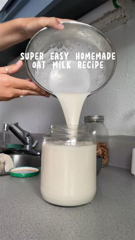 Savannah Tuma On Instagram Homemade Oat Milk Recipe 🥛 I N G R E D I