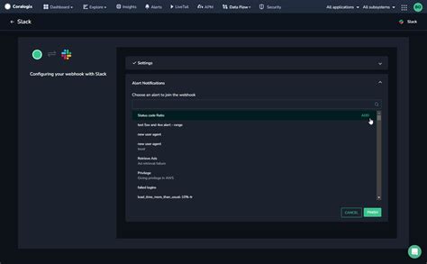 slack outbound webhooks coralogix docs