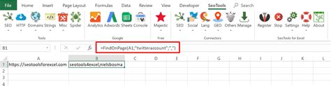 Extract Entities From Webpages In Excel