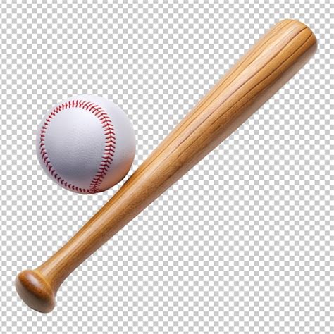 Wood Baseball Bat Set Premium Ai Generated Psd
