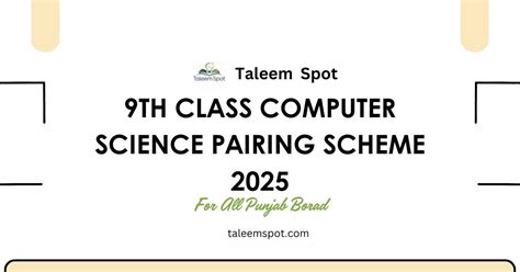 9th Class Tarjuma Tul Quran Pairing Scheme Punjab Board 2025