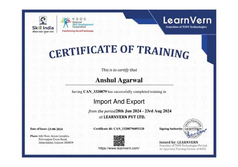Anshul Agarwal On Linkedin Importexport Certification Globaltrade
