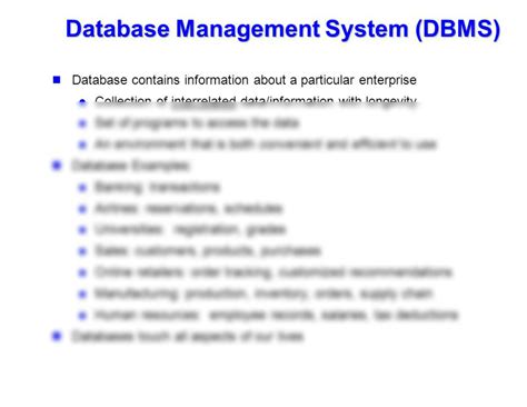 Solution Database Management System Simple Explanation Studypool