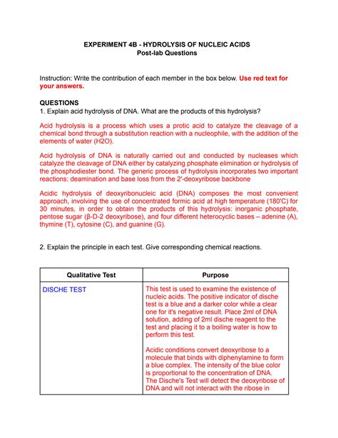 Nucleic Acid Lab Experiment At Iris Morris Blog