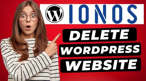 how to delete wordpress website from ionos 🔥 quick and easy youtube