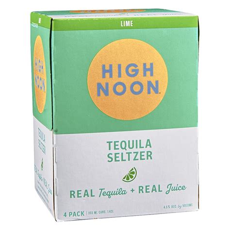 High Noon Tequila Lime 4pk 12 Oz Cans Applejack