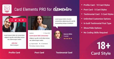 Introduction Of Card Elements Pro For Elementor Plugin