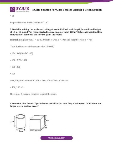 Ncert Solutions For Class 8 Maths Chapter 11 Ex 3 4