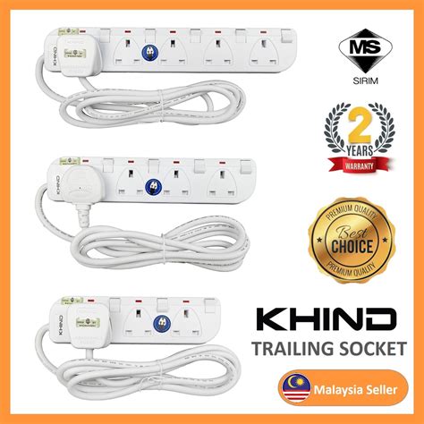 Khind 3g4g5g Multi Ways Trailing Socket Socket Penyambung Pelbagai