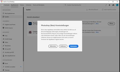 After Deinstallation Of Photosdhop Beta The Creati Adobe Community