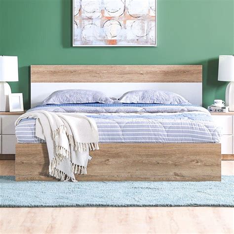 Buy New Allano Bedroom Set Dark Oak White Online Danube Home Uae