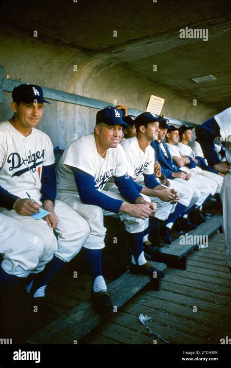 Los Angeles Ca 1960 Duke Snider 4 Of The Los Angeles Dodgers Sits