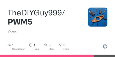 GitHub TheDIYGuy PWM Video