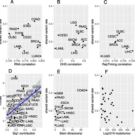 Candidate Correlates Of Shared Variant Rate Across Somatic Tissues The Download Scientific
