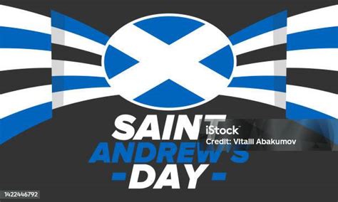 스코틀랜드에서 세인트 앤드류의 날 스코틀랜드에서 국가 날 해피 홀리데이 안데르마스는 11월 30일 매년 축하합니다 스코틀랜드