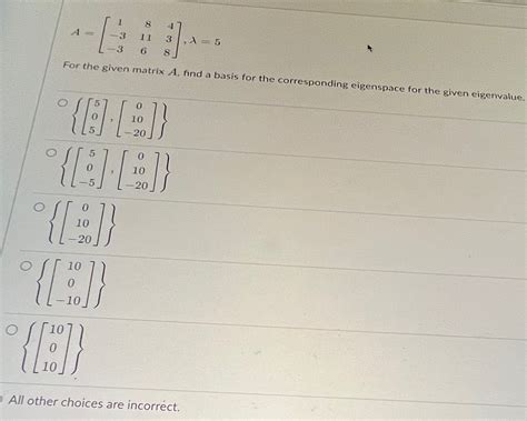 solved a [184 3113 368] λ 5for the given matrix a ﻿find a