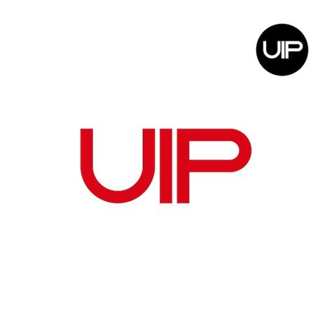 Premium Vector Uip Logo Letter Monogram Design