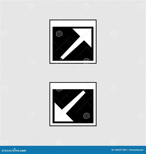 Full Screen And Exit Full Screen Icon Vector Stock Vector Illustration Of Clip Interface