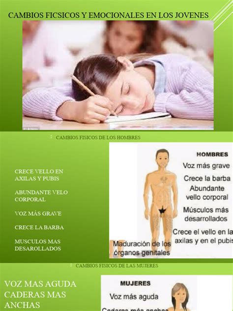 Cambios Físicos Y Emocionales En Jóvenes Pdf Relaciones Personales