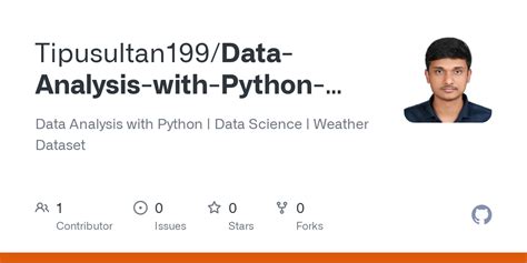 Github Tipusultan Data Analysis With Python Data Science Weather Dataset Data Analysis