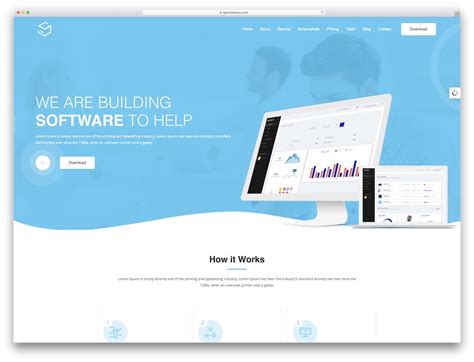 software website templates