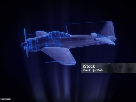 블루 X 선 홀로그램 와이어 프레임 Style3d 렌더링에 항공기 공군에 대한 스톡 사진 및 기타 이미지 공군 대패 디지털 생성 이미지 Istock