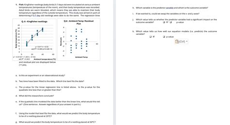 solved h ﻿which variable is the predictor variable and